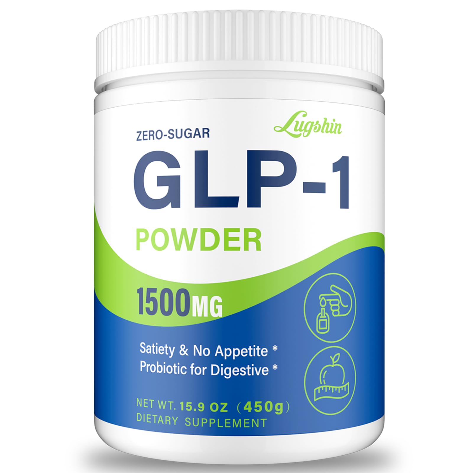 Buy GLP-1 Supplement,GLP-1 Powder 1500MG with Akkermansia Muciniphila Probiotic & High Fiber-14 ...