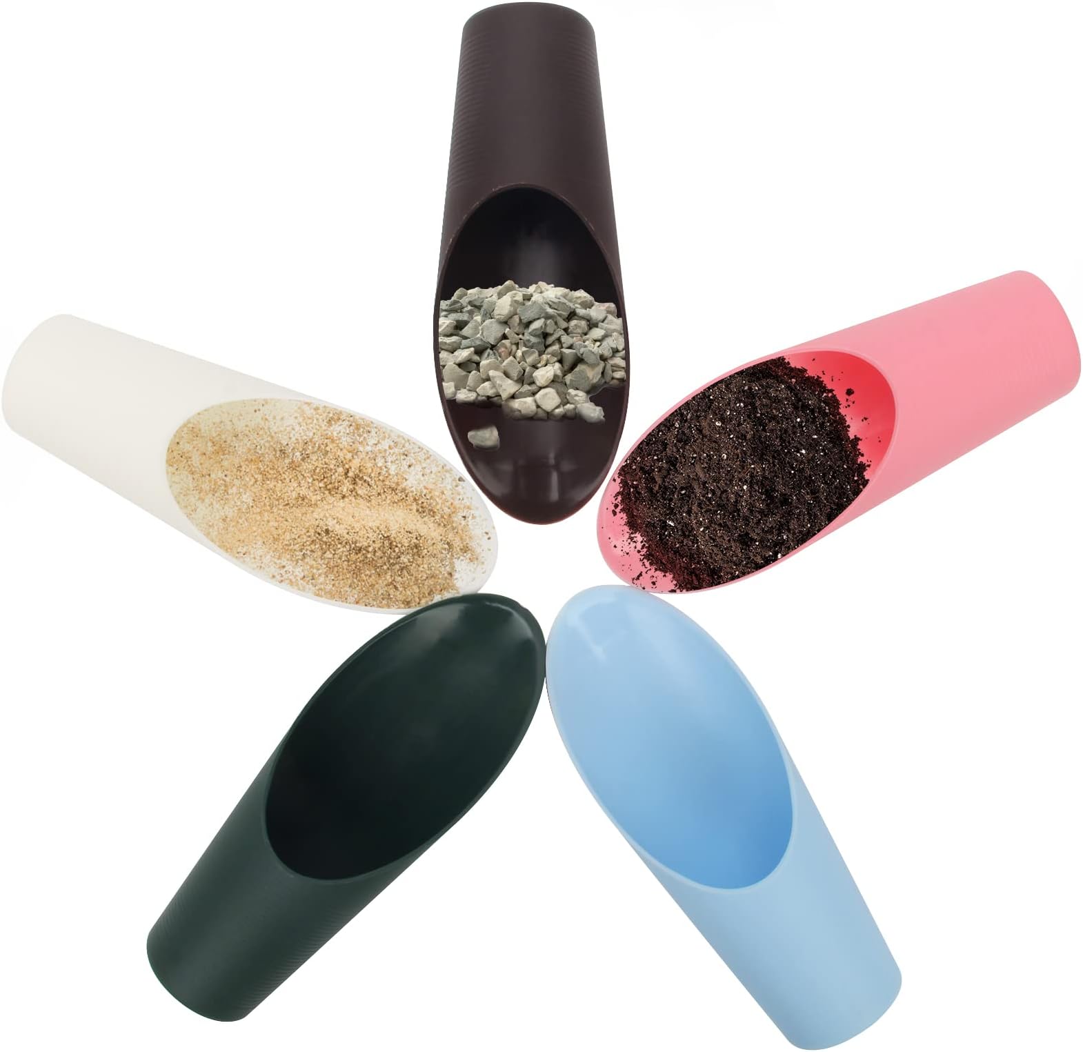 Amazon.com : 5 PCS Bonsai Soil Scoops, Plastic Garden Soil Scoops ...