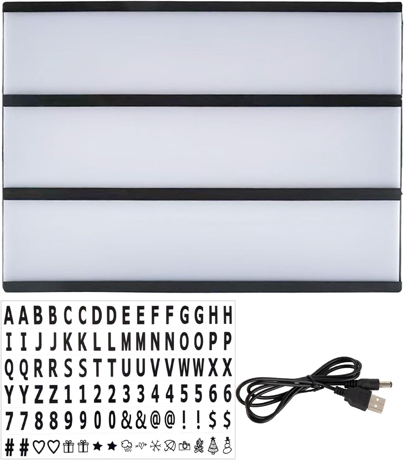 Amazon.com: Letrero de caja de luz LED, diseño impermeable con 96 ...