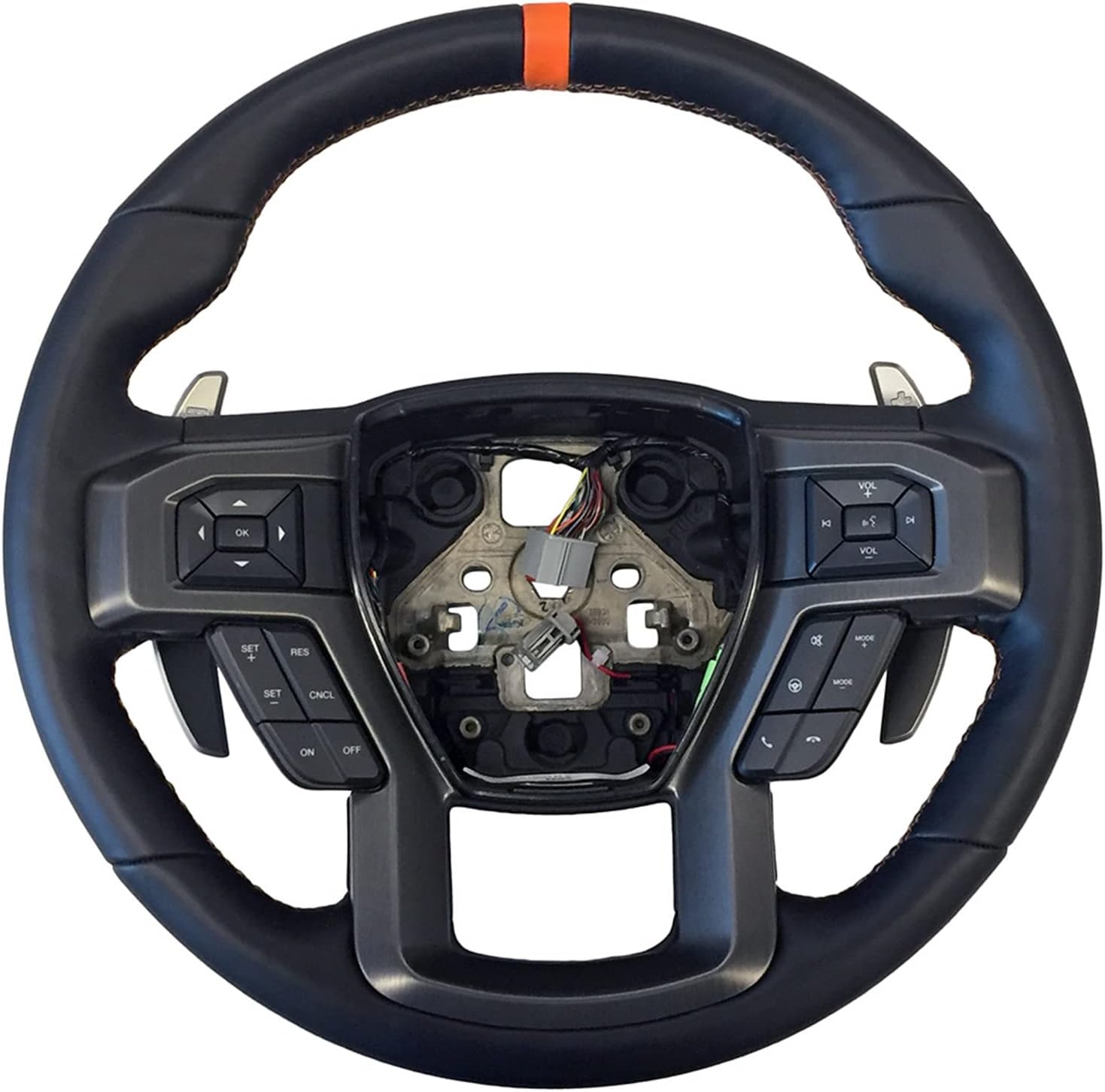 Amazon.com: 2011-2014 Ford F-150 SVT Raptor Black Leather Steering ...