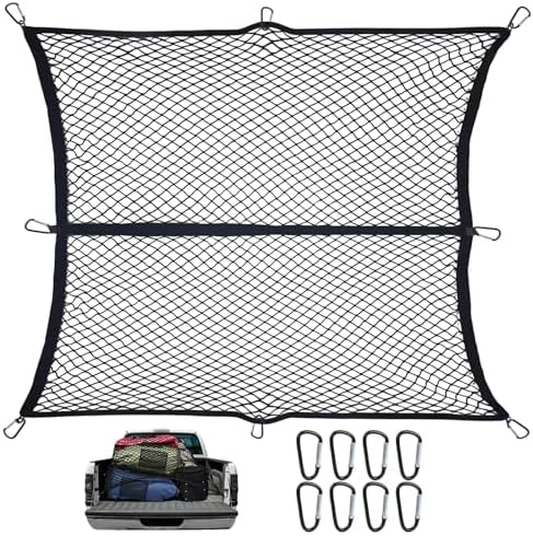 Cargo Net for Pickup Truck Bed - Heavy Duty Stretchable 4x4 to 8x8 ...