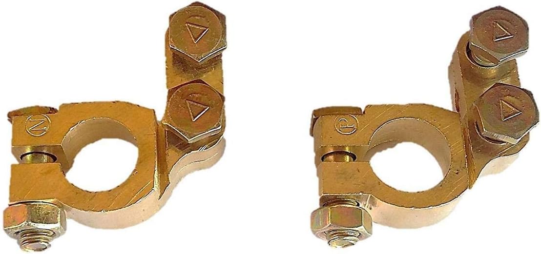 PBROS 2 Pieces Universal Car Battery Terminal Angle 600 Clamp Clip ...