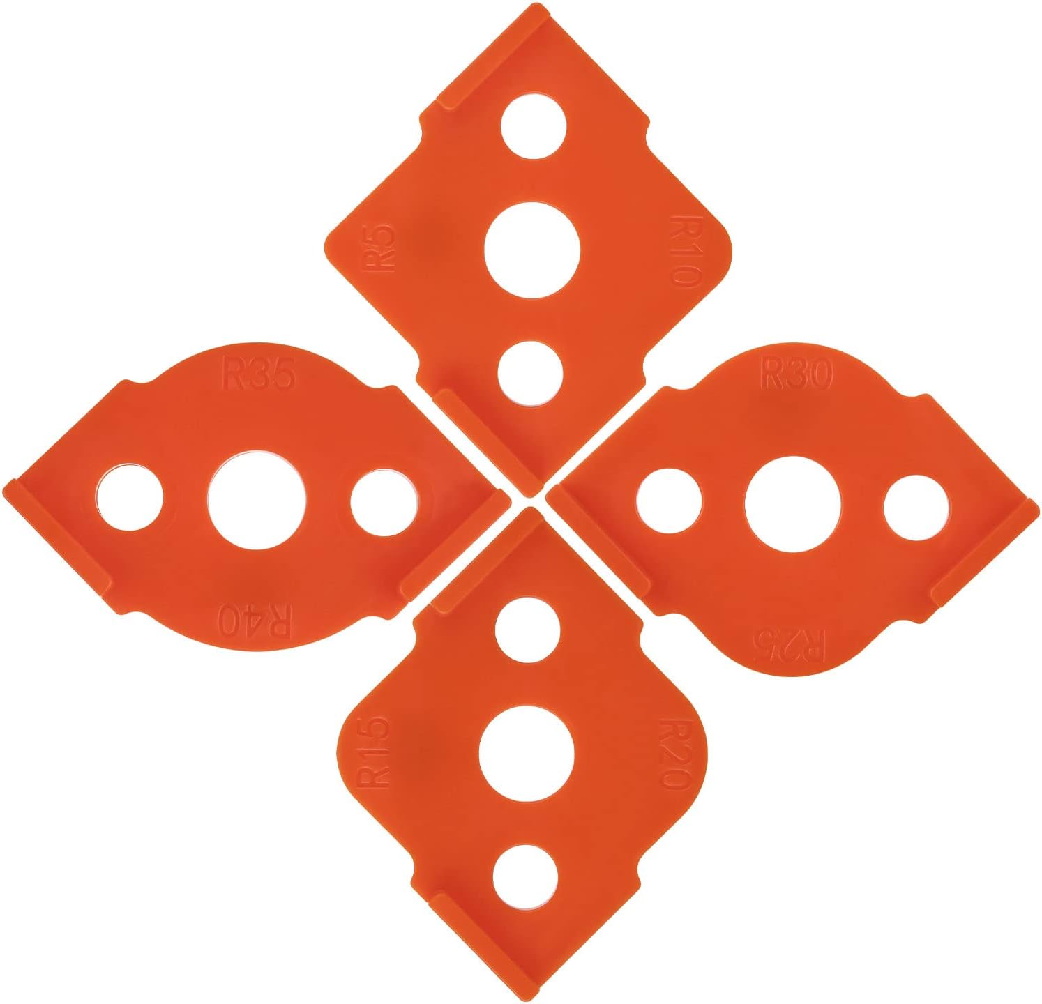 MIVIDE 4PCS Radius Jig Router Templates, Corner Routing Templates ...