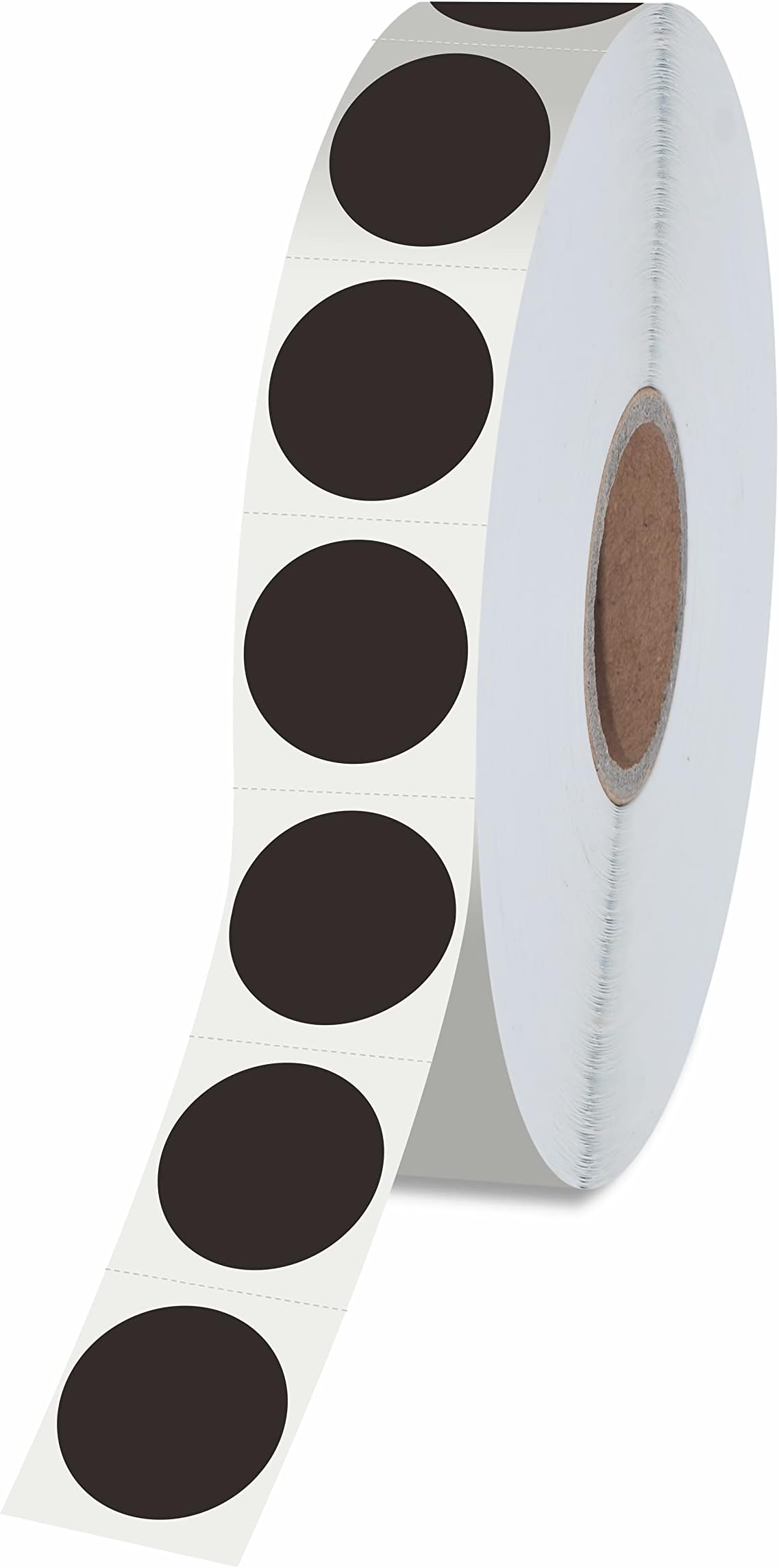 175 Black Round Stickers - Sticky Coloured Self Adhesive Dots for ...