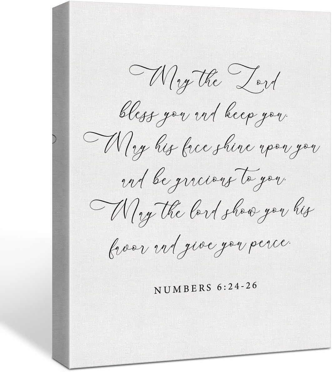 Amazon.com: Inspirational Modern Minimalist Bible Verse Wall Art Decor ...