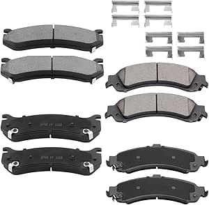 Amazon.com: RotoForce 8Pcs Front & Rear Ceramic Disc Brake Pads Set Fit for 2000-2006 Chevrolet ...