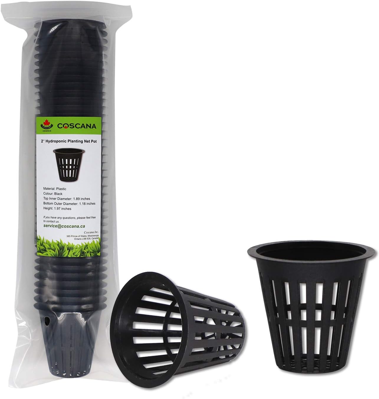 COSCANA®, Nursery Pots 2 inch Net Pot, 15 Pack / 30 Pack / 60 Pack ...