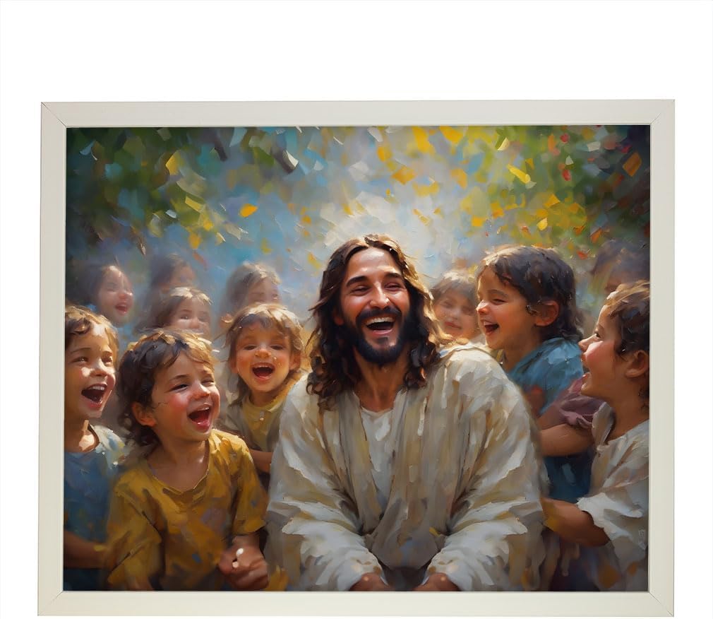 Amazon.com: LDS Bookstore Jesus Loved The Little Children Artwork ...