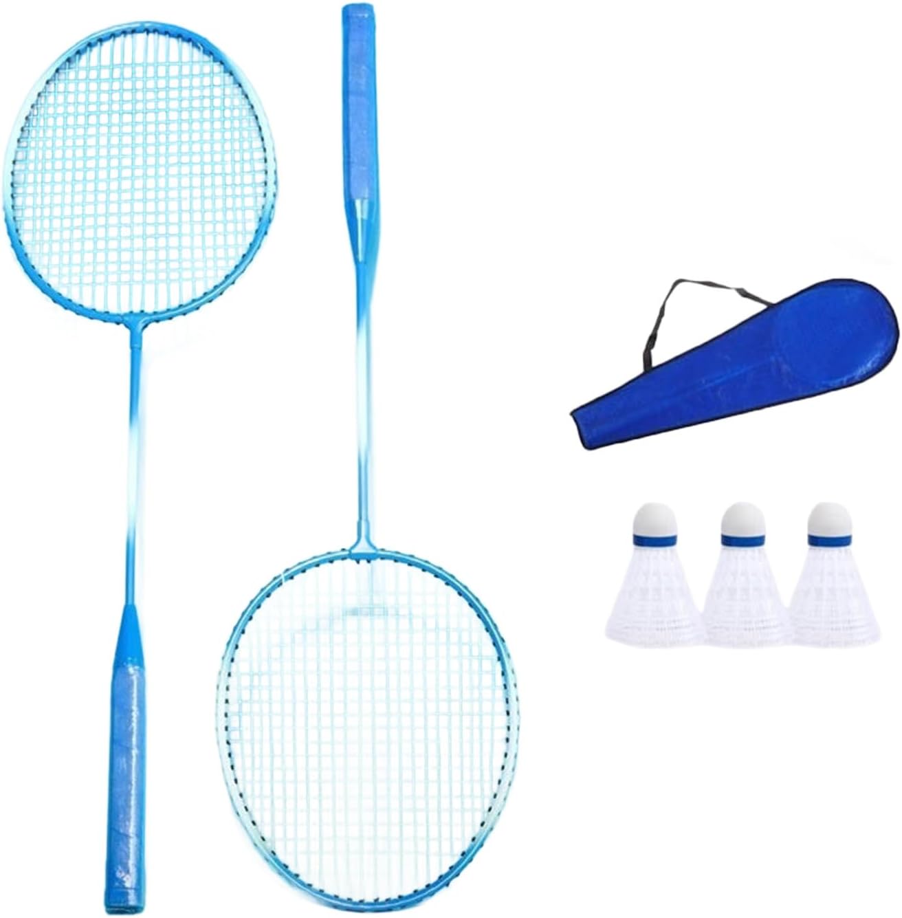 1Pair Light Weight Badminton Racket Shuttlecocks Racquet Professional ...