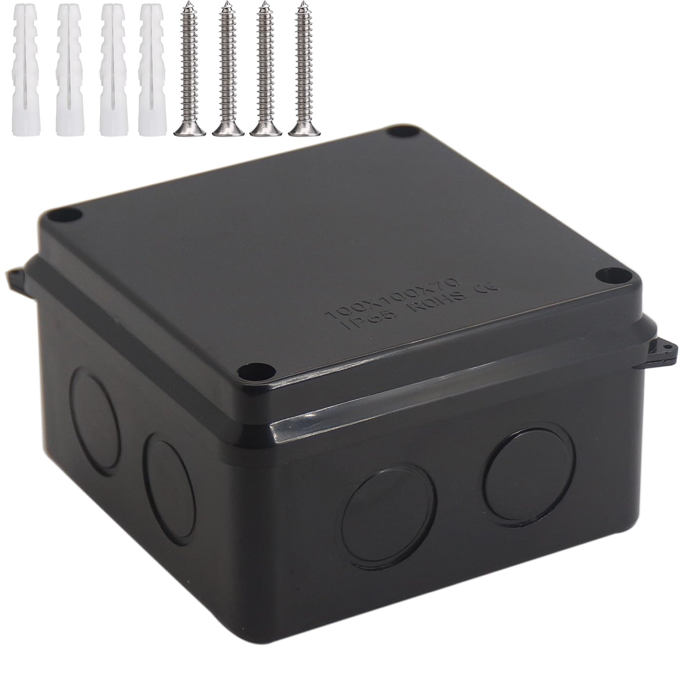 Outdoor Waterproof Box,Junction Box Reserved Holes IP65 ABS Plastic ...