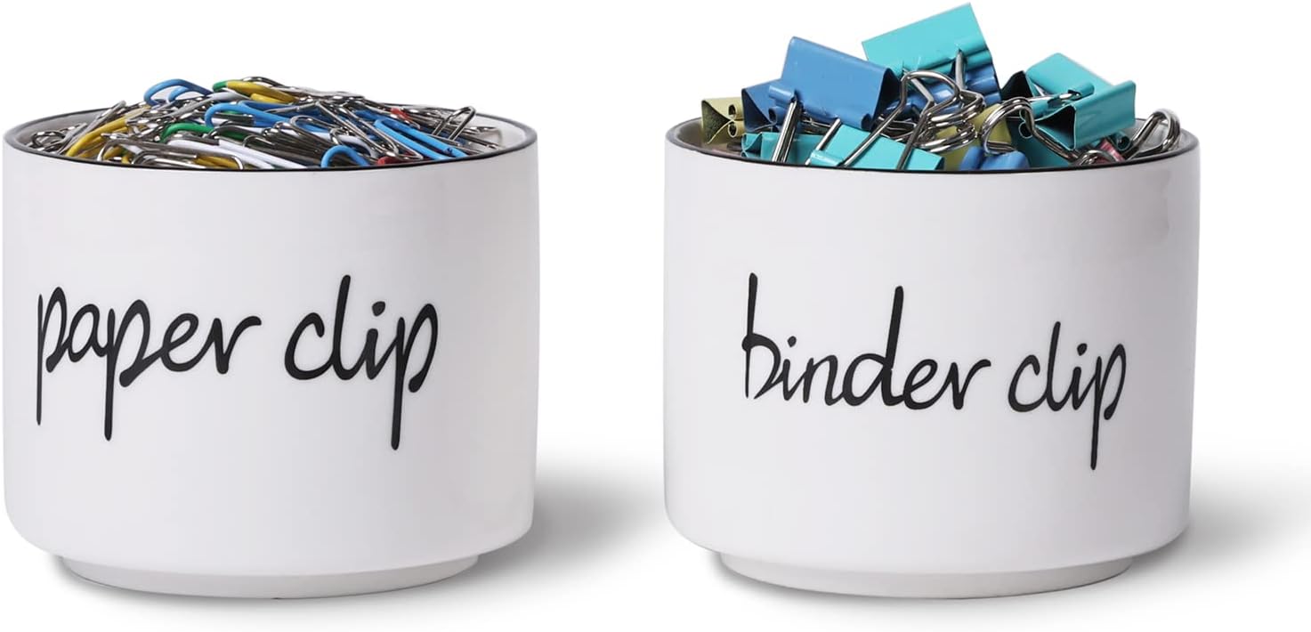 Amazon.com : MultiBey Gold Paper Clips Binders Clips in Ceramic ...