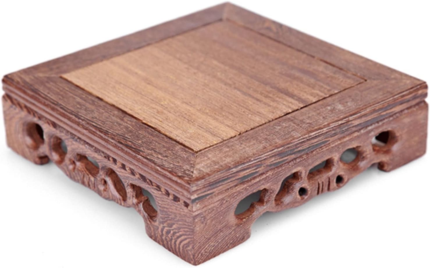 Amazon.com: Wooden Vase Base/Wooden Vase Bonsai Base Wooden Vase Base ...