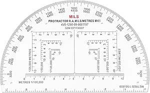 Amazon.com: CYA Military Map Protractor for Land Navigation, Built-in ...