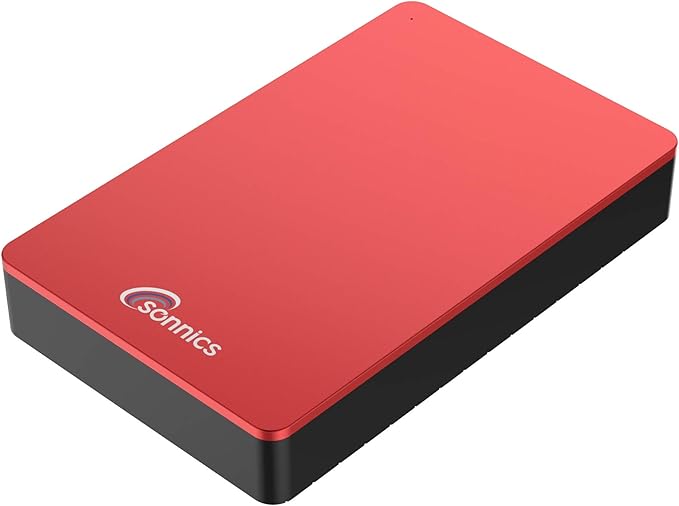 Sonnics 3TB Red External Desktop Hard drive USB 3.0 Compatible with ...