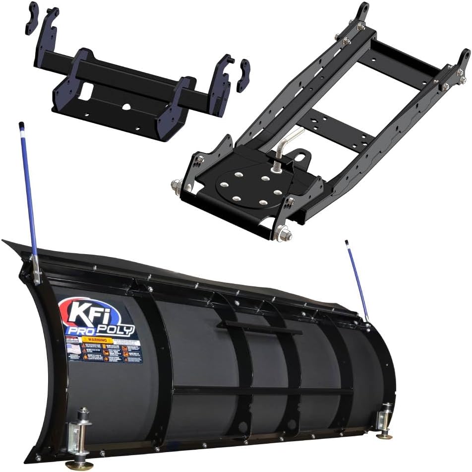 Amazon.com: KFI UTV 72" Snow Plow Kit, Pro-Poly Blade, Compatible with ...