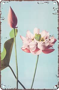Amazon.com: 8x12 IN Metal Signs for Garage Japanese Azaleas Flower ...