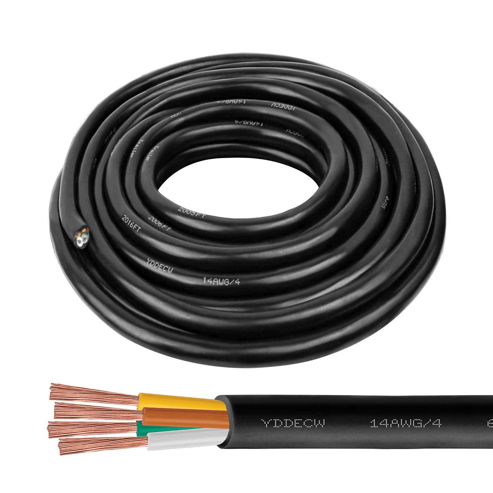 24 Inch Quick Connect Power Cable 24 FT Quick Disconnect Winch Power ...