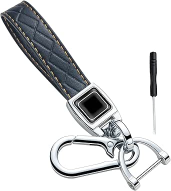 Amazon.com: For men and women universal leather light small keychains ...