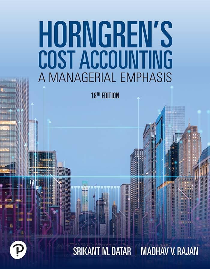 Amazon Horngren S Cost Accounting Ebook Datar Srikant Rajan