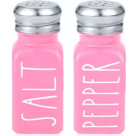 Pink Salt and Pepper Shakers Set by Brighter Barns - Pink Kitchen ...