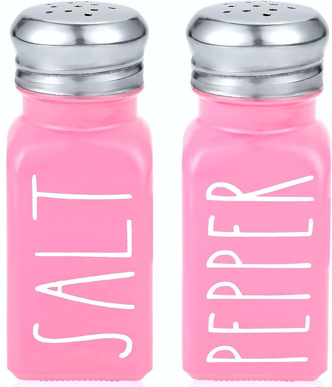 Pink Salt and Pepper Shakers Set by Brighter Barns - Pink Kitchen ...