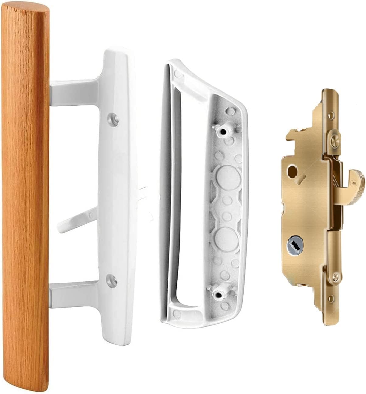 Lengtimo Sliding Glass Door Handle Set with Mortise Lock and Latch ...