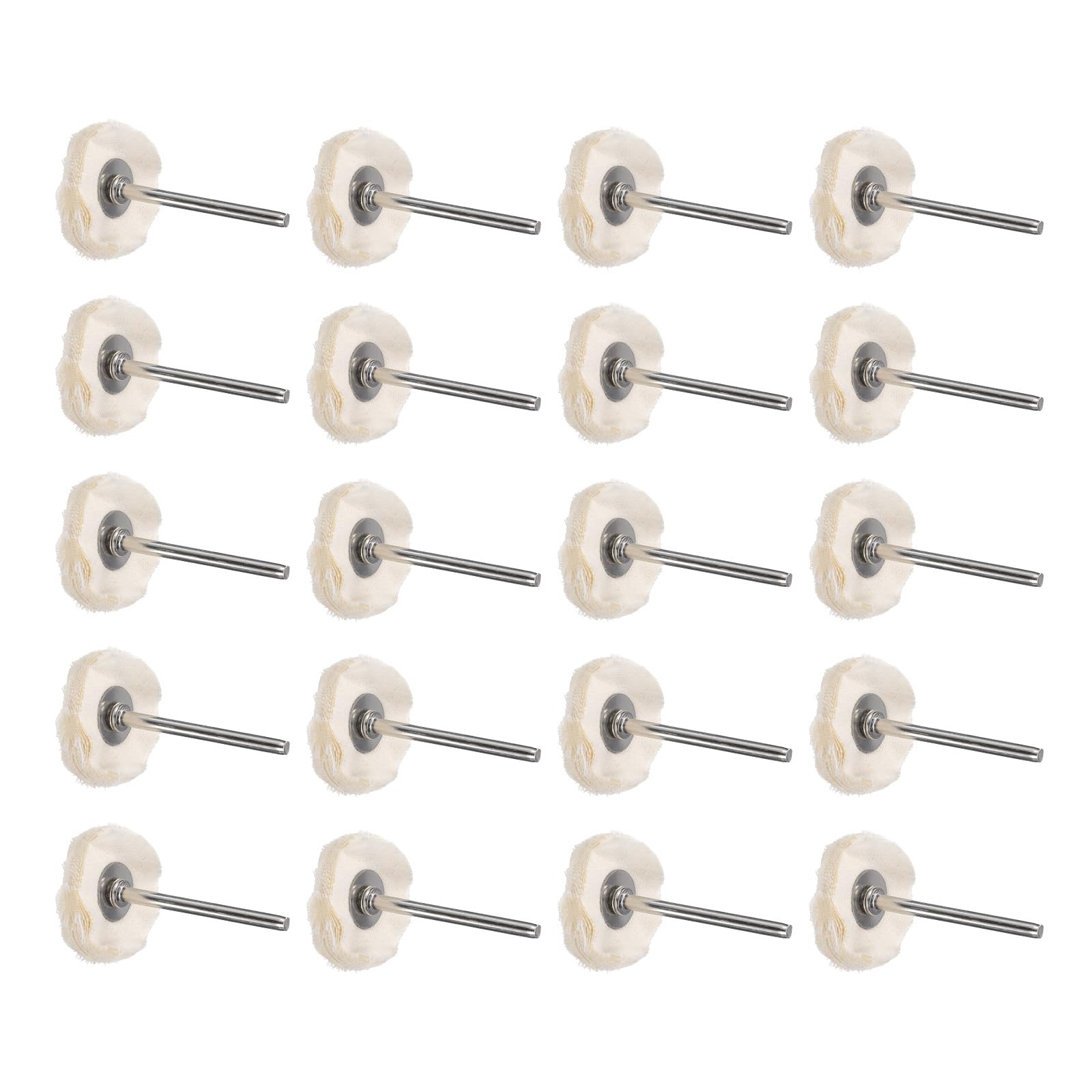 Amazon.com: uxcell 1-Inch Buffing Polishing Pad Wheel Cotton with 1/8 ...