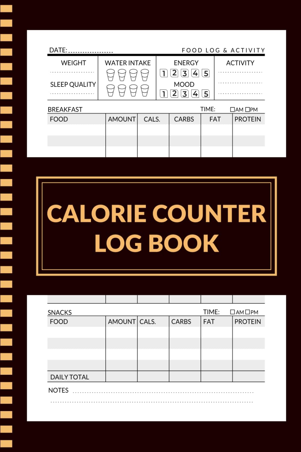 Calorie Counter Log Book: Calorie tracking journal for Weight Loss ...