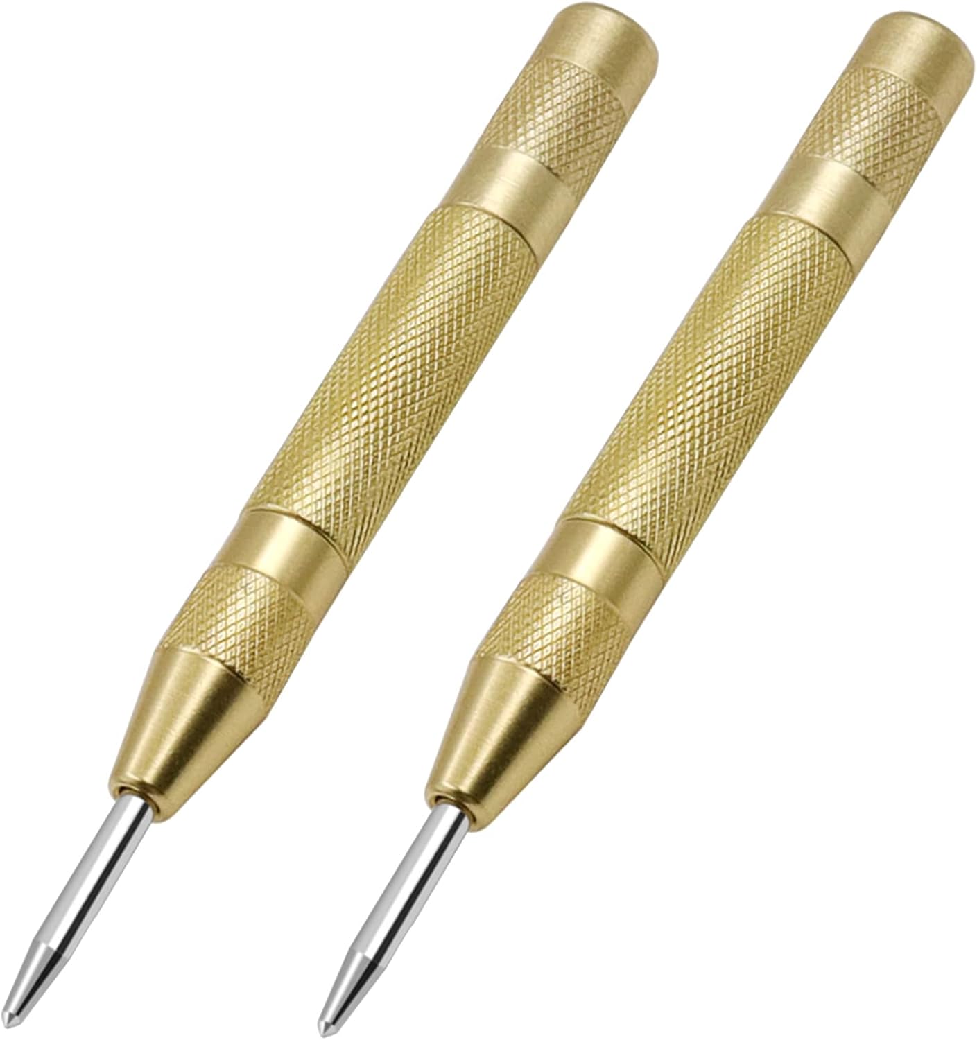 2 Pcs Automatic Center Punch,Alloy Steel 5.2 inch Spring Loaded Center ...