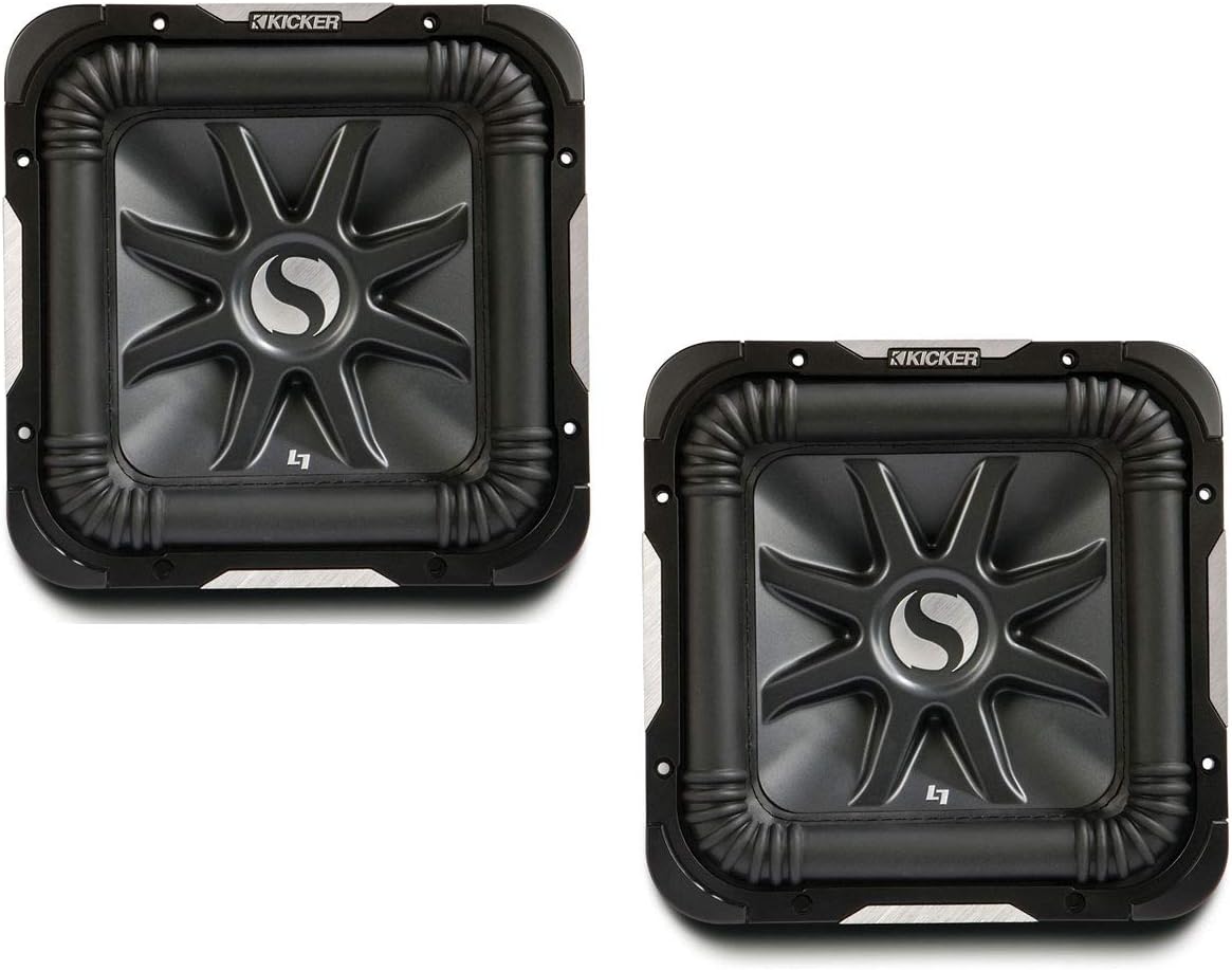 Amazon.com: KICKER L7S15 Car Audio Solobaric 15" Subwoofer Square L7 ...