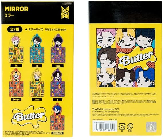 Amazon.co.jp: ROYCHE TinyTAN Butter「ランダム」ミラー 全7種中ランダム MIRROR Butter ver ...