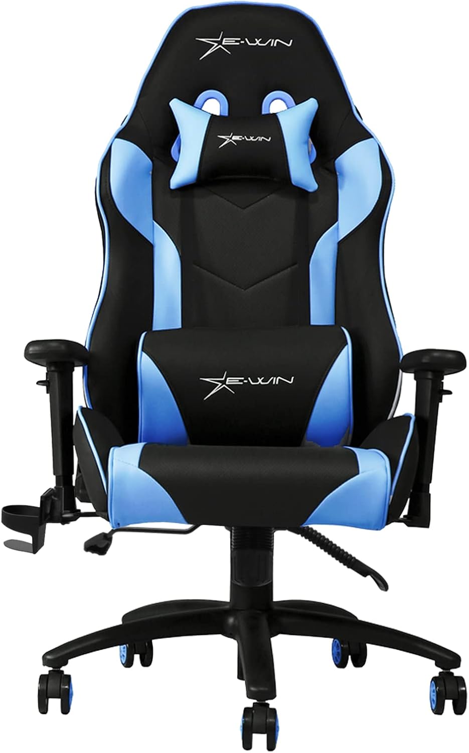 Amazon.co.jp: E-WIN ゲーミングチェア オフィスチェア 座面角度無段階調整 3D調整アームレスト 通気性向上ピンホール PUレザー 前傾 後傾 ドリンクホルダー付属 ...