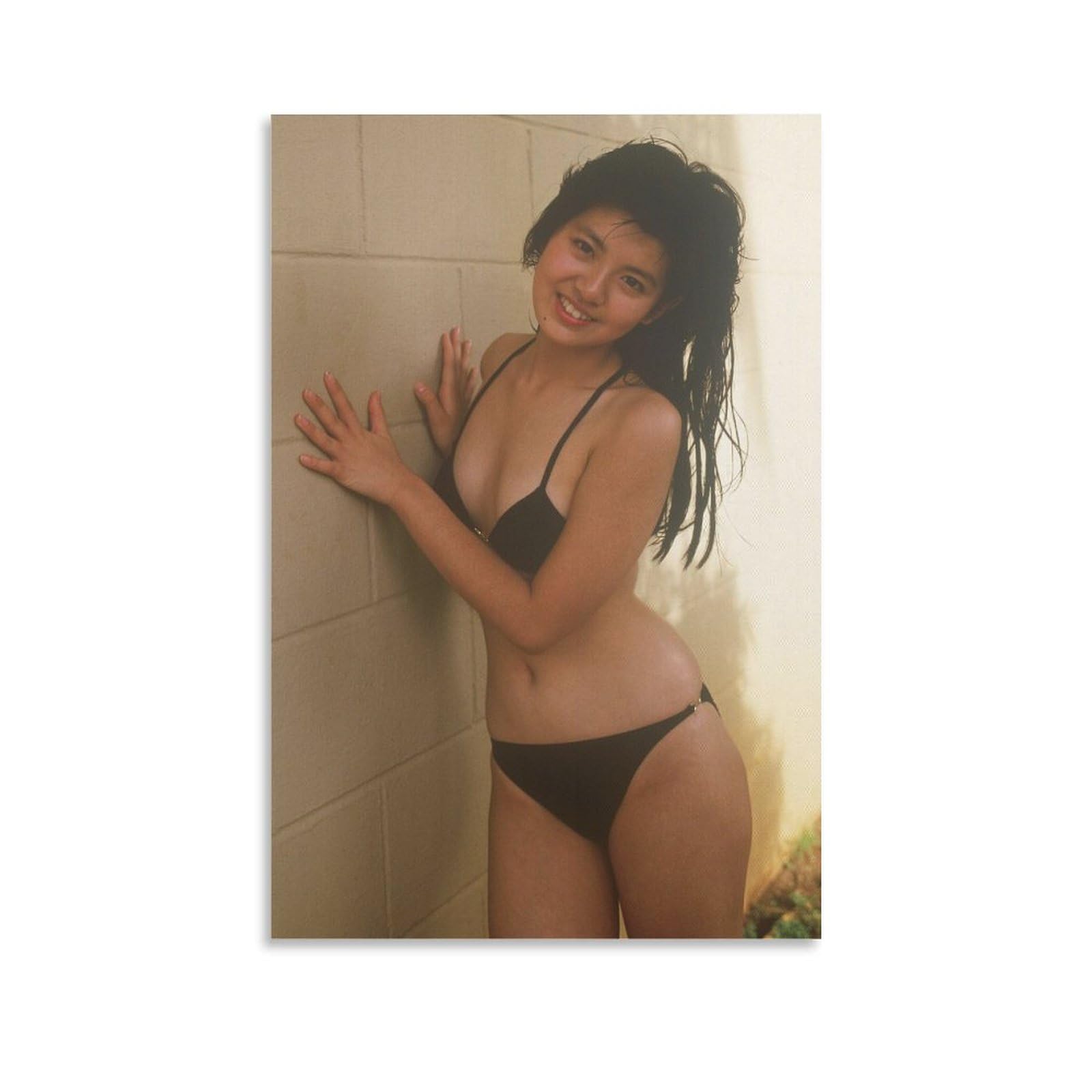 Amazon.co.jp: 南野陽子 ポスター ウォールアート キャンバス 印刷 画像 ポスター 壁の絵 壁掛け 壁飾り 誕生日ギフト ホーム装飾24x36inch(60x90cm ...