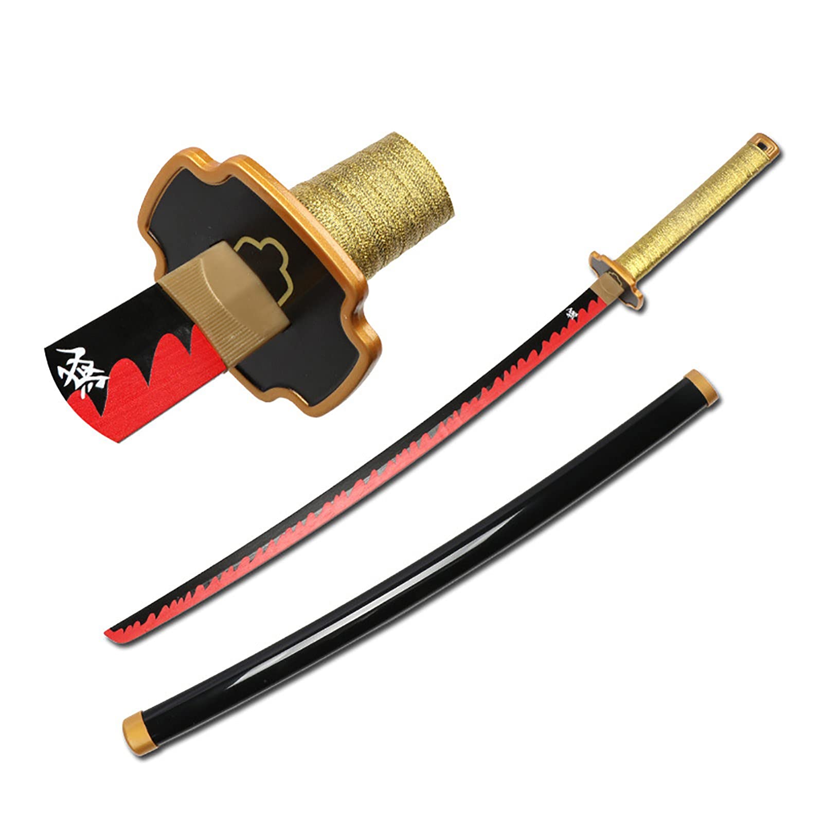 Momamom Demon Slayer Cosplay Katanas Blade Sword Weapon Prop Anime ...