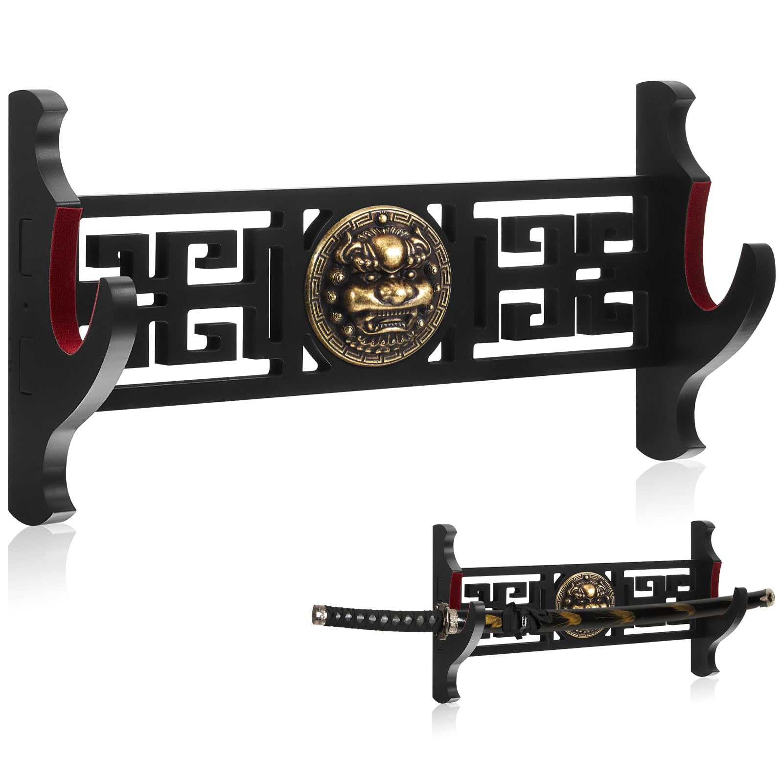 Snapklik.com : Barydat 1 Tier Sword Holder Katana Stand Wall Mount ...