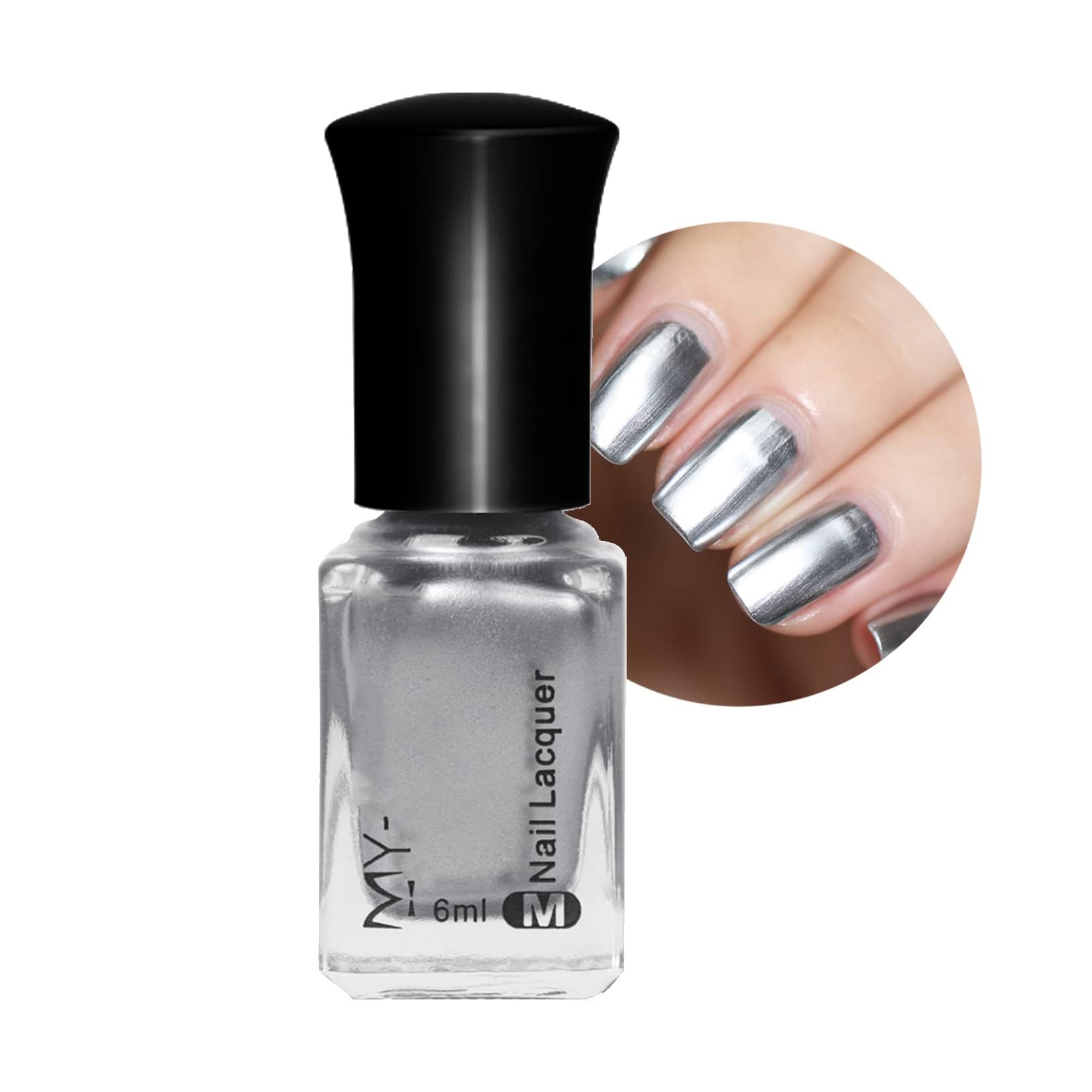 Silver Chrome Metallic Nail Polish