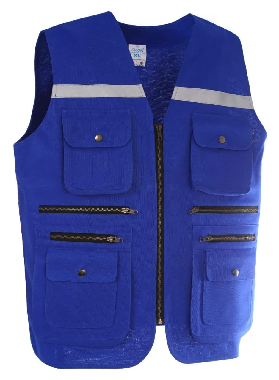 Evion Reflective Safety Jacket RBF-02 in Royal Blue Colour high ...