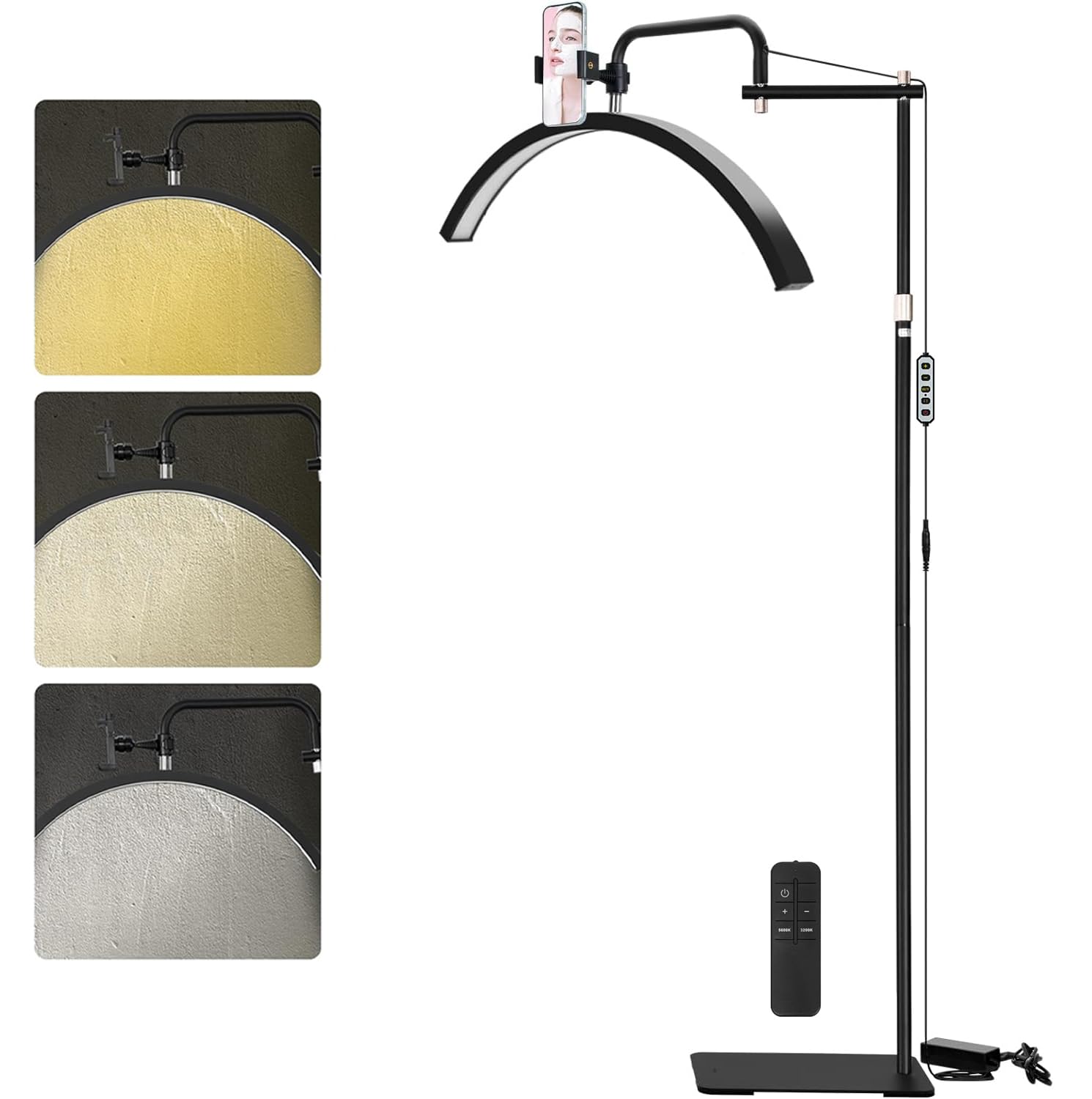 Lash Light for Eyelash Tech - Led Half Moon Light for Tattoo Artists ...