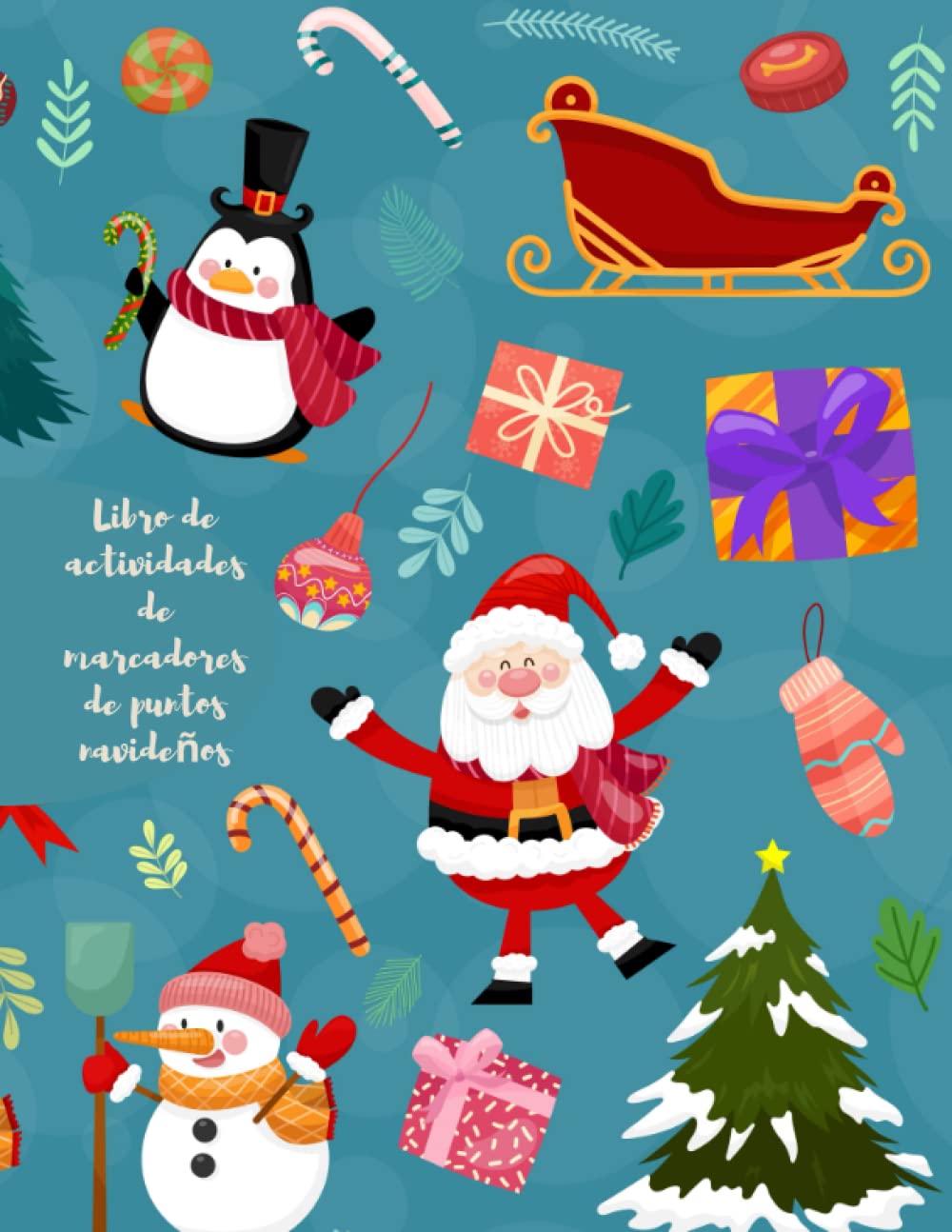 Buy Libro de actividades de marcadores de puntos navideños: Libro de ...