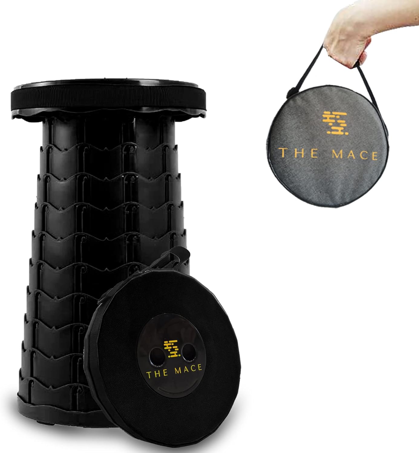 Amazon.com: THE MACE | Upgraded Collapsible Stool with Free Carry Bag ...