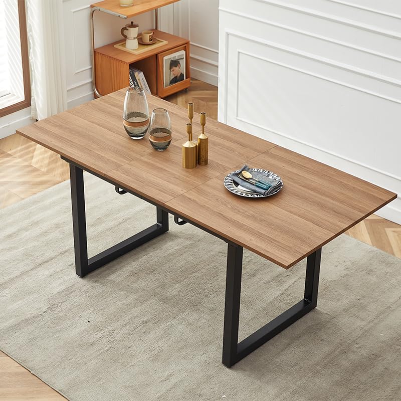 Amazon.com - Lecut Extendable Dining Table for 4-8 Person, Extendable ...