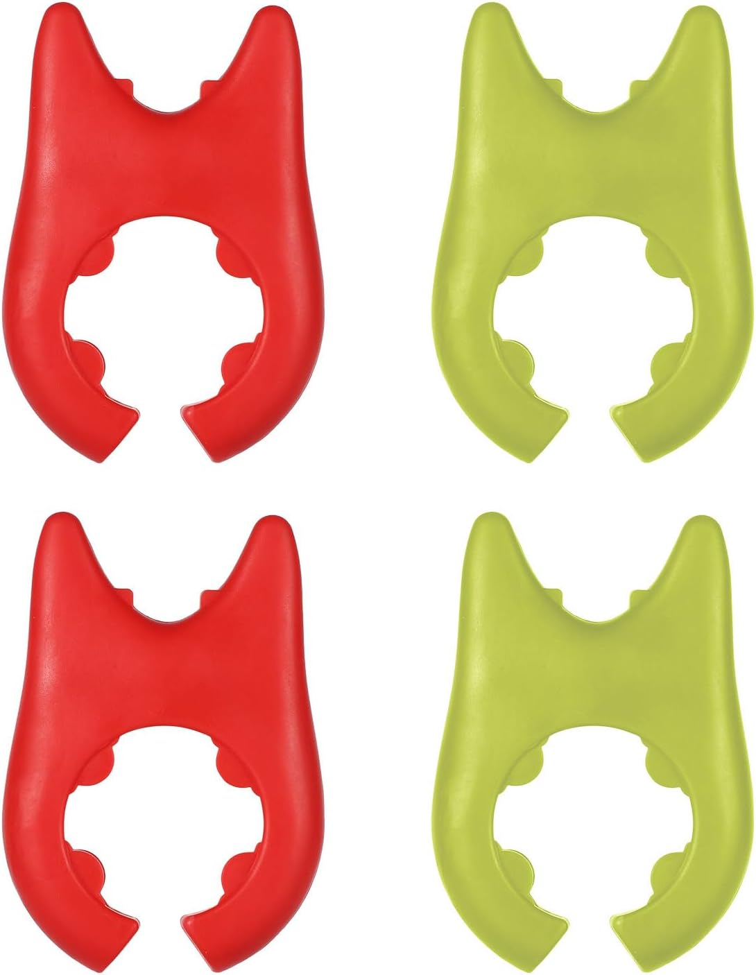 Amazon.com: 4pcs Spoon Pot Pan Holder, Silicone Pot Side Clamp Clip ...