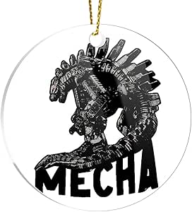 Amazon.com: Ornaments Christmas Tree Mechagodzilla Acrylic Decor ...