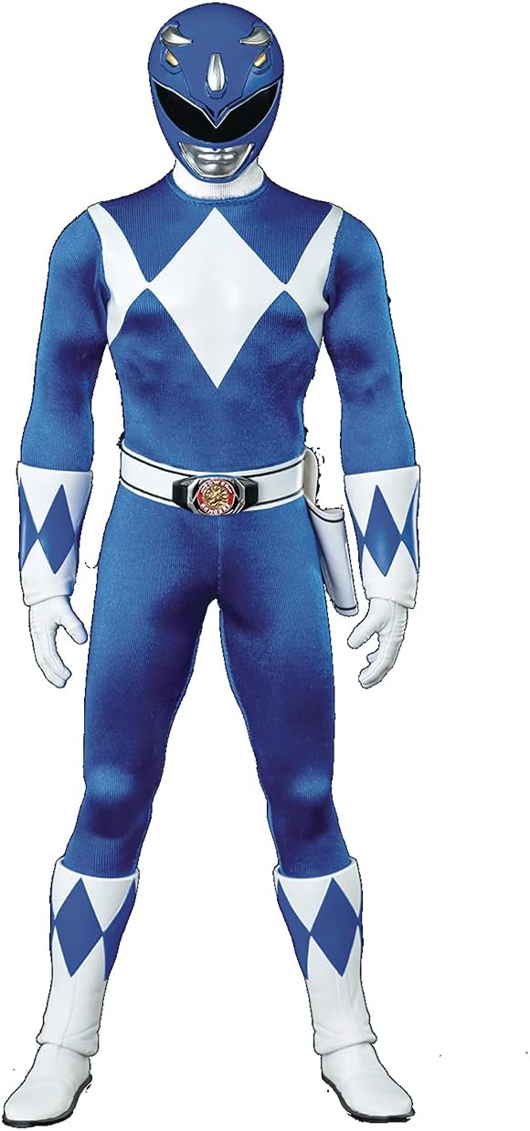 Amazon.com: threezero Mighty Morphin Power Rangers: Blue Ranger 1:6 ...