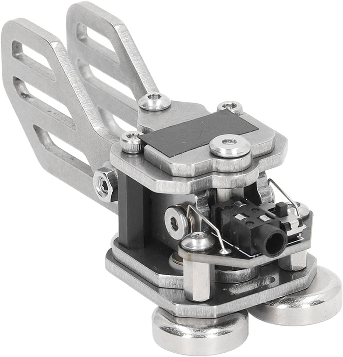 Mini CW Key Automatic Morse Stainless Steel Double Paddle Telegraph Key ...