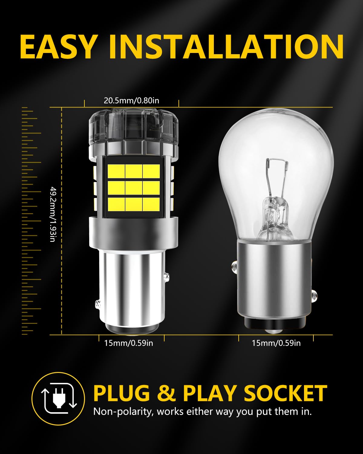 1157 Light Bulb Specifications Lasfit 1157 2057 2357 LED Bulbs For