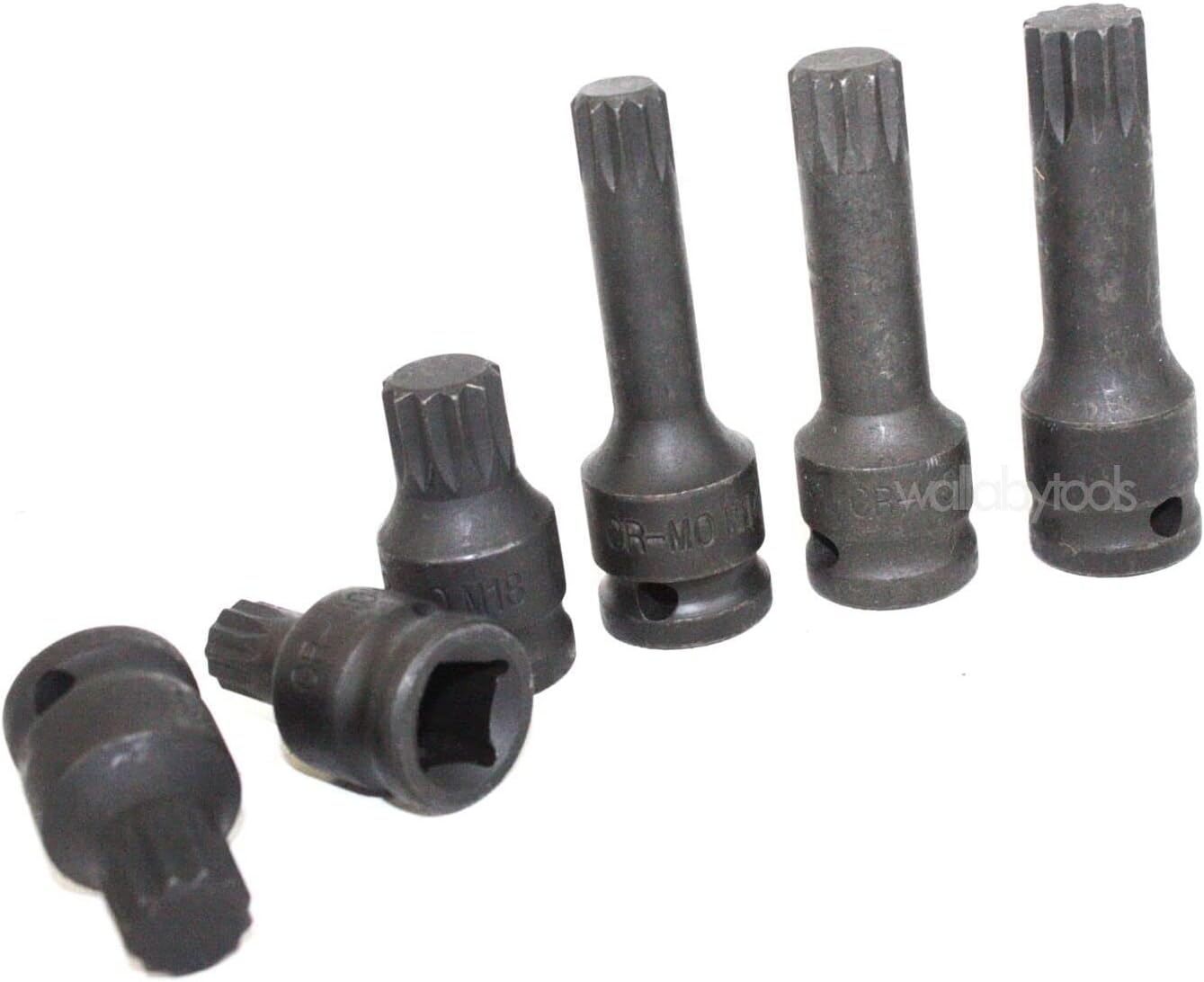 Amazon.com: ARC-POWER 6 Piece 1/2" Square Drive Impact Spline Socket ...