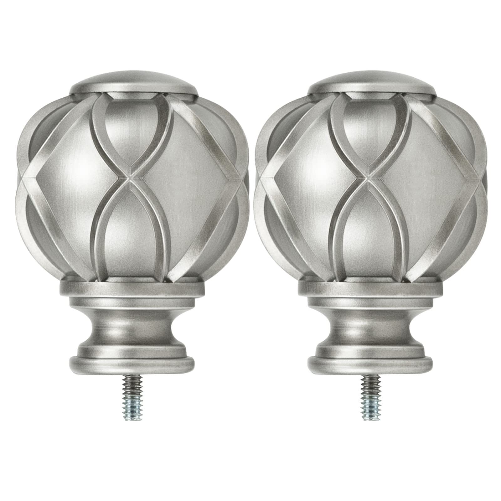 Amazon.com: KAMANINA Netted Texture Replacement Finials for 1 or 7/8 ...