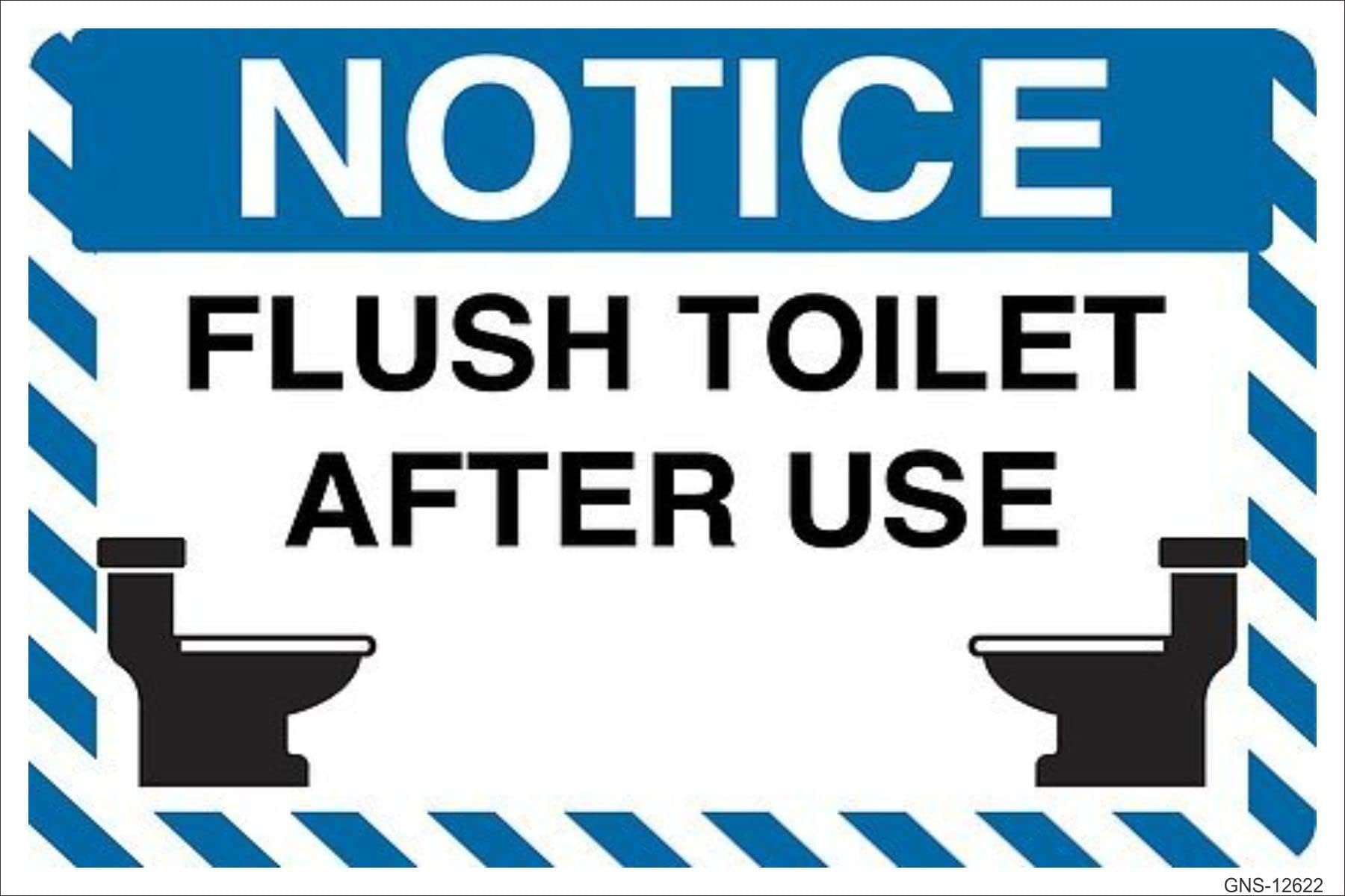 Aditya Sign® Please Flush Toilet After Use Sign Board (GNS-12622 ...