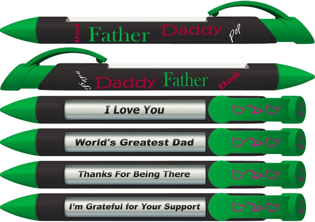Amazon.com : Greeting Pen "#1 Dad" Appreciation Pens with Rotating ...